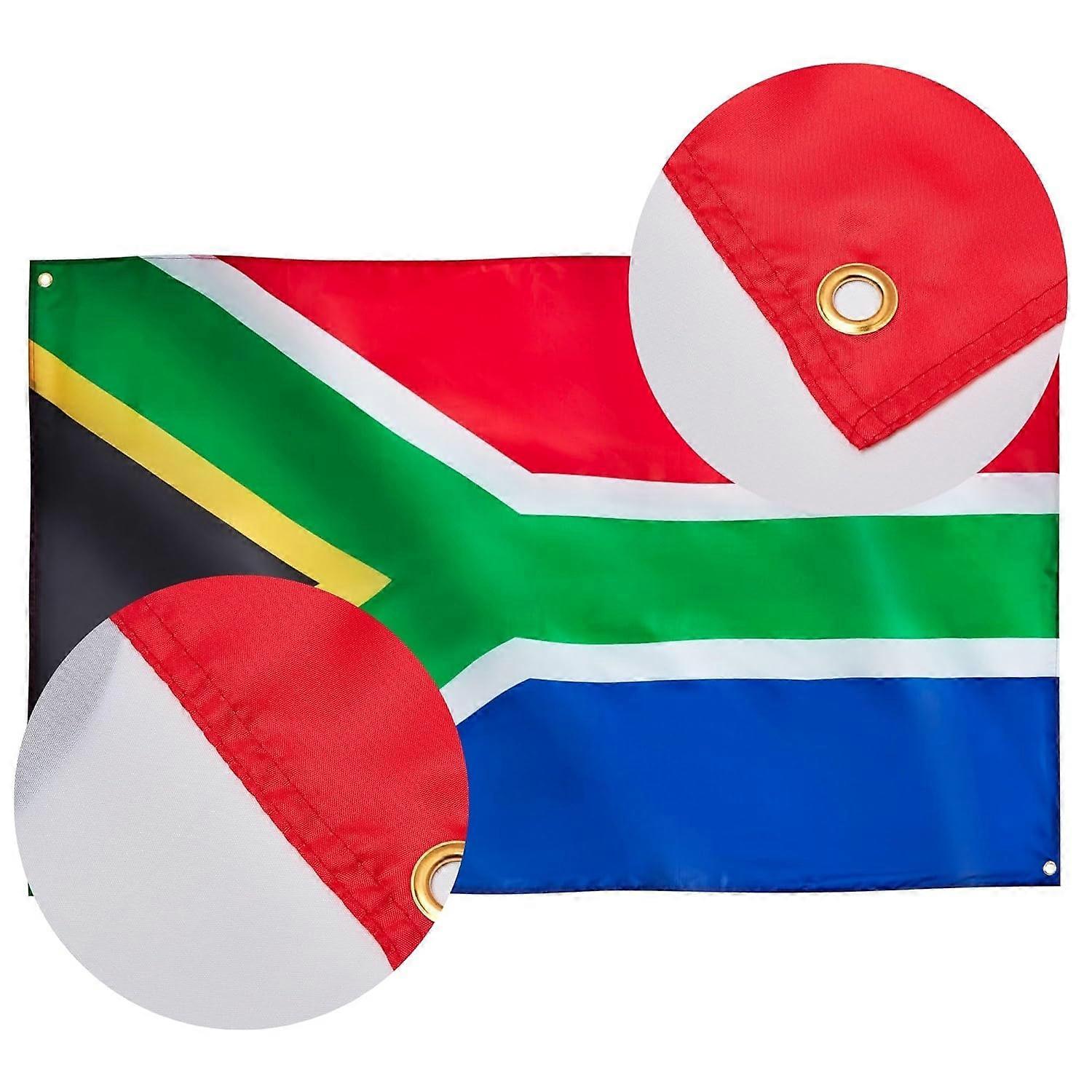 South Africa Flag,South African Banner,Eyelet in Every Corner, Rainbow ...