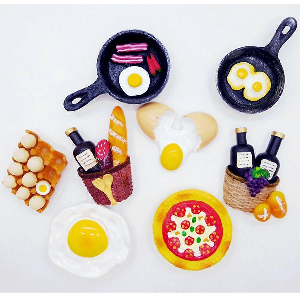Food Fridge Magnets Resin Refrigerator Magnet for Magnetic Whiteboard ...