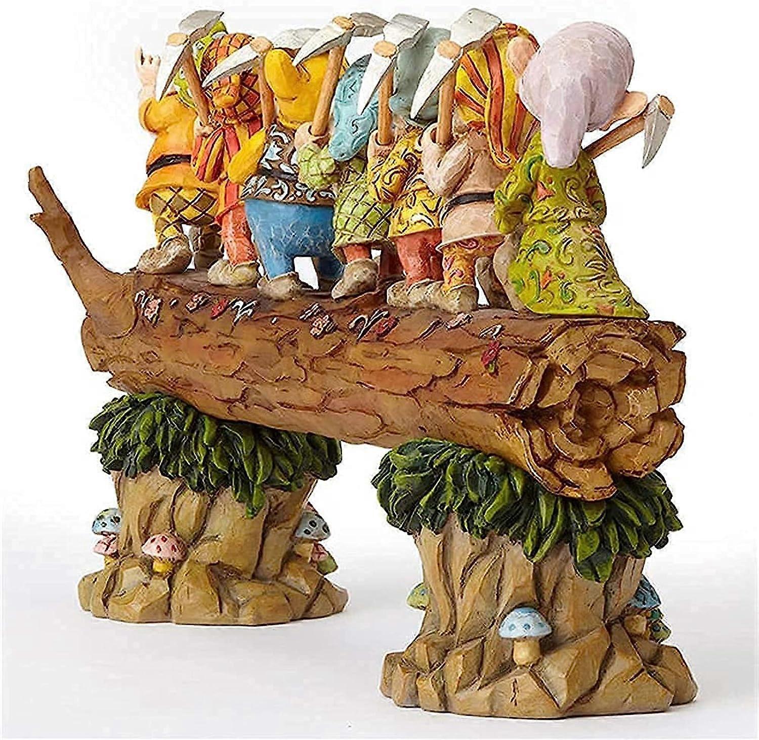 Tizzy Seven Dwarf Trees Decorate The Garden, Seven Dwarfs Mini Resin ...