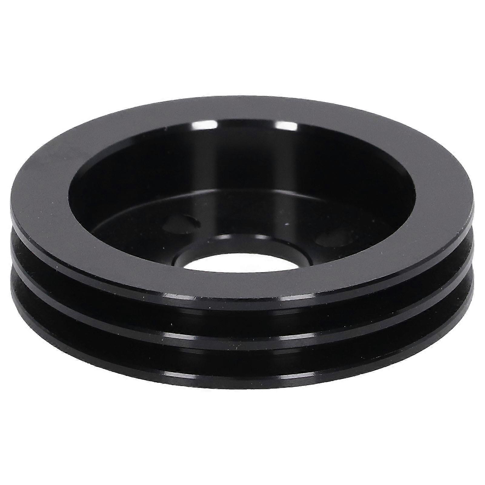 2 Groove Pulley Aluminum Alloy Motor Shaft Fixed Bore Hub Mount Winch ...