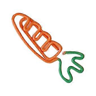 Carrot Shaped Paper Clips Funny Cartoon Cute Metal Paper Clips for Home ...