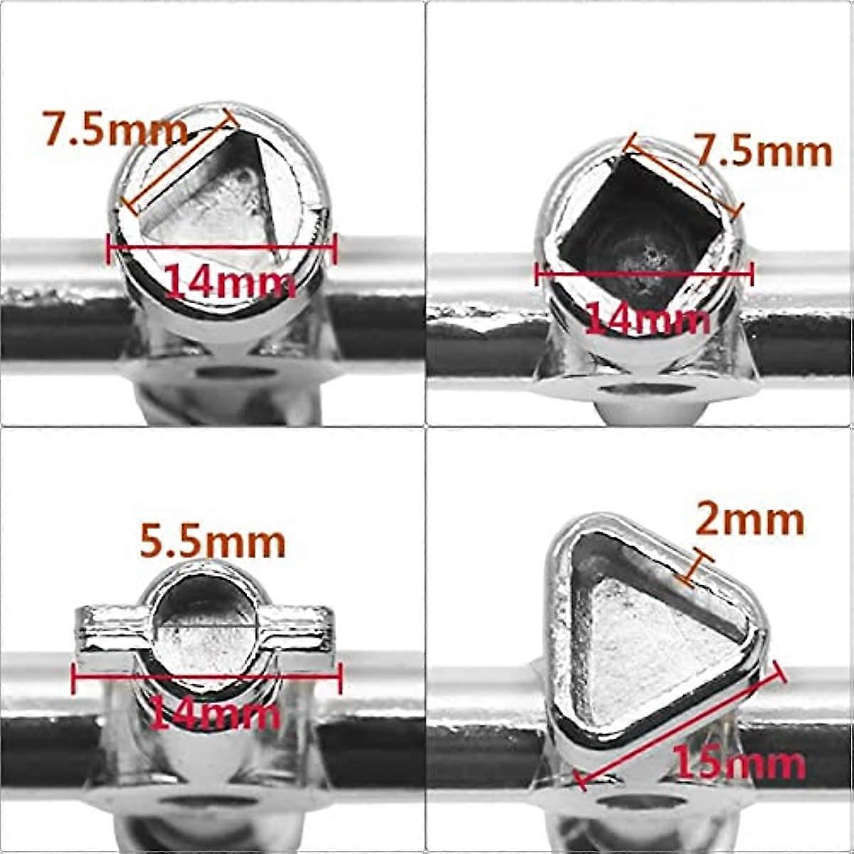 4-Way Multi-Functional Key Cabinet Key Stainless Steel TriangleSquare ...