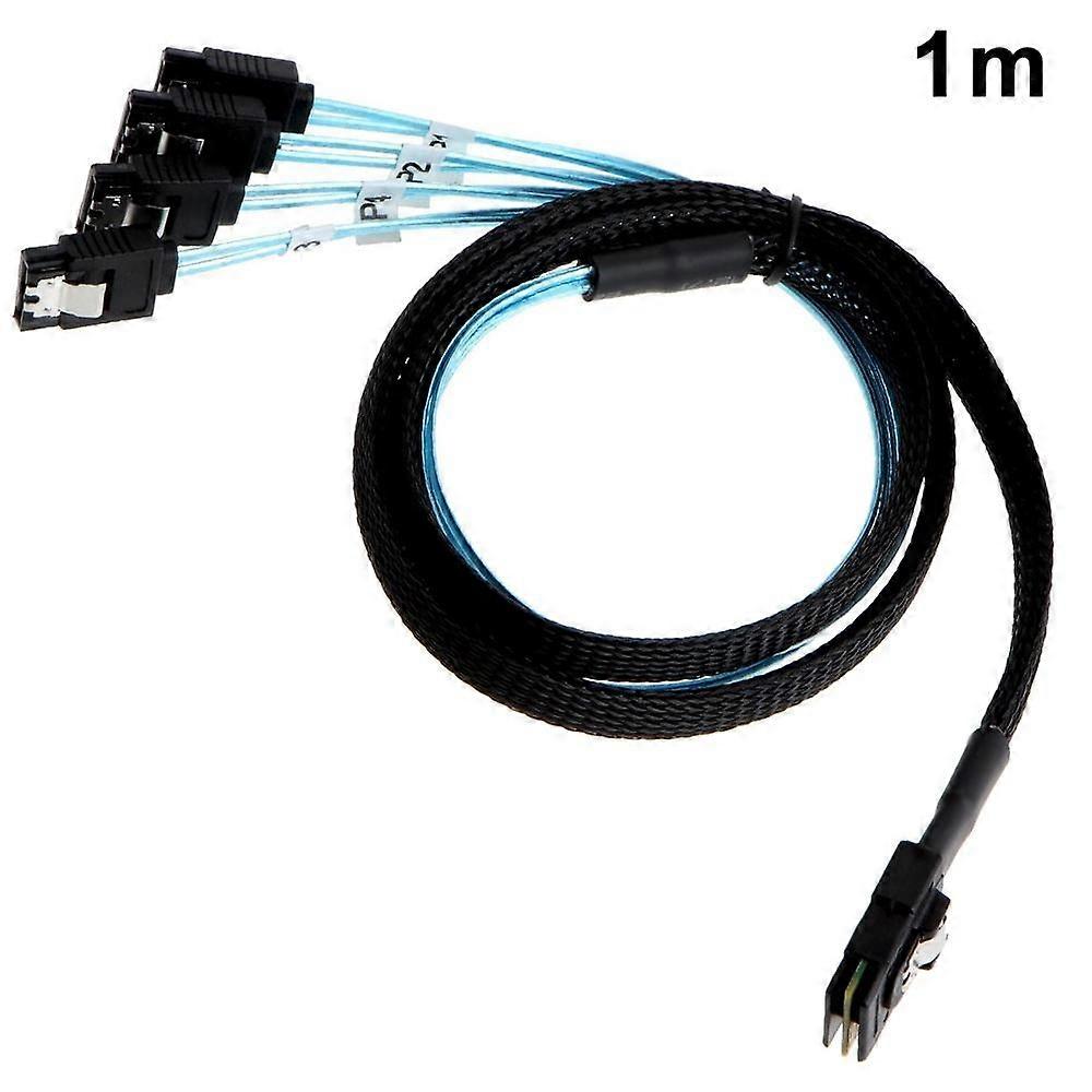 Mini SAS 36Pin (SFF-8087) Male To 4 SATA 7Pin Female Cable, Mini SAS ...