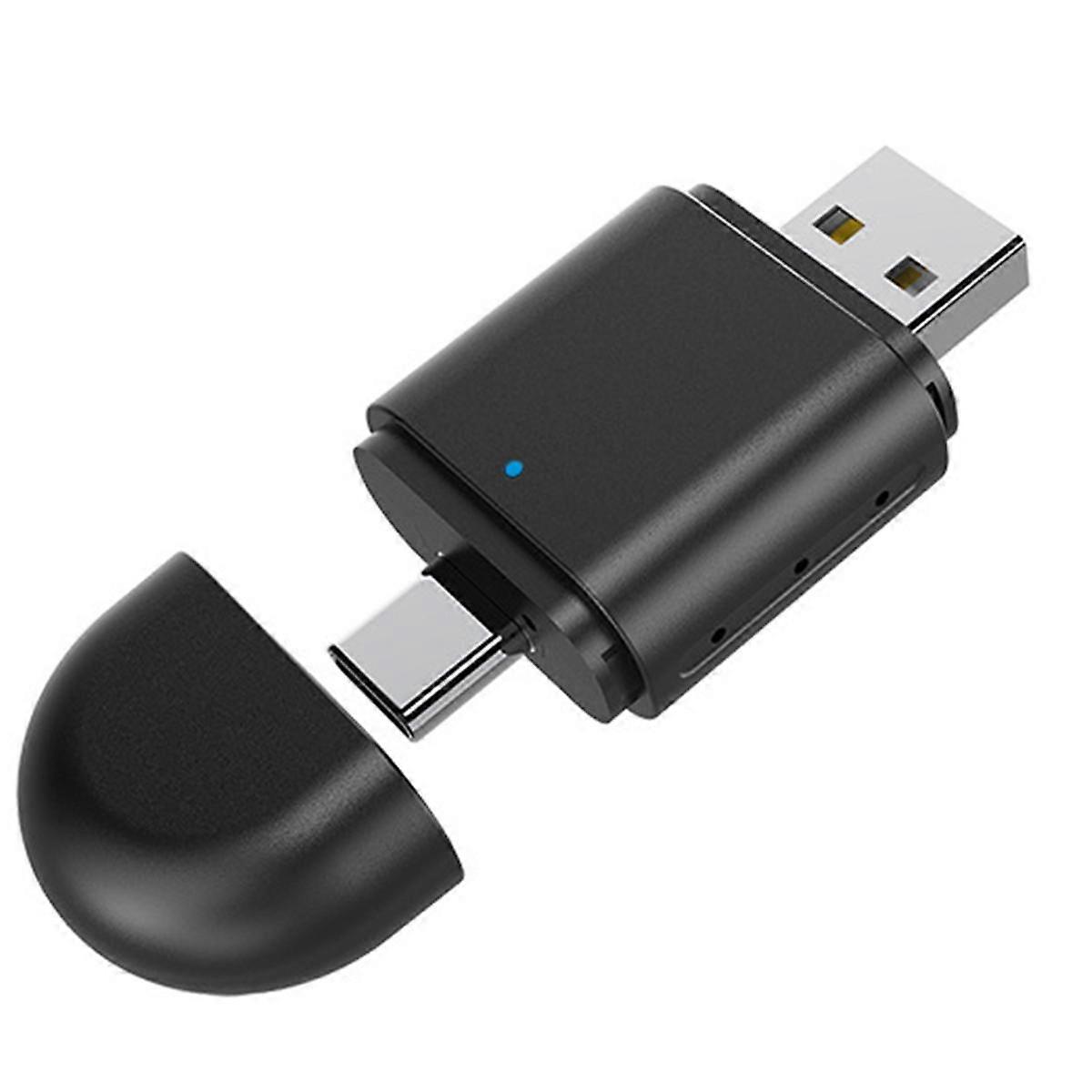 2-in-1 Wireless Carplay Android Auto Adapter Smart AI Box Dongle ...