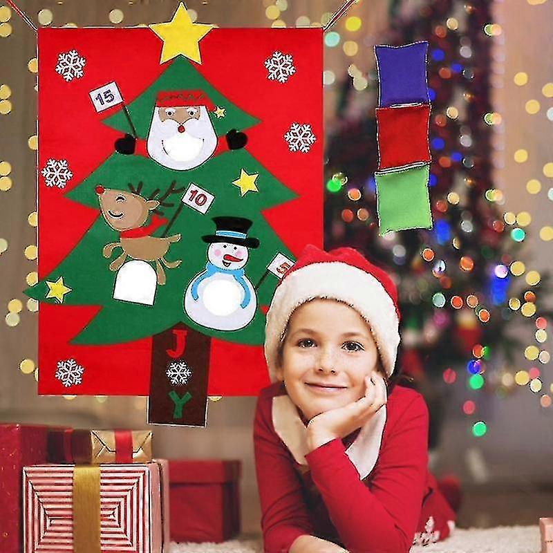 Christmas Toss Game Banner Tree Throwing Games Hanging Indoor Outdoor ...