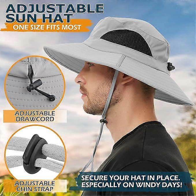 Sun Hat Men Women Foldable Safari Hat Garden Hat UV Protection Sun ...