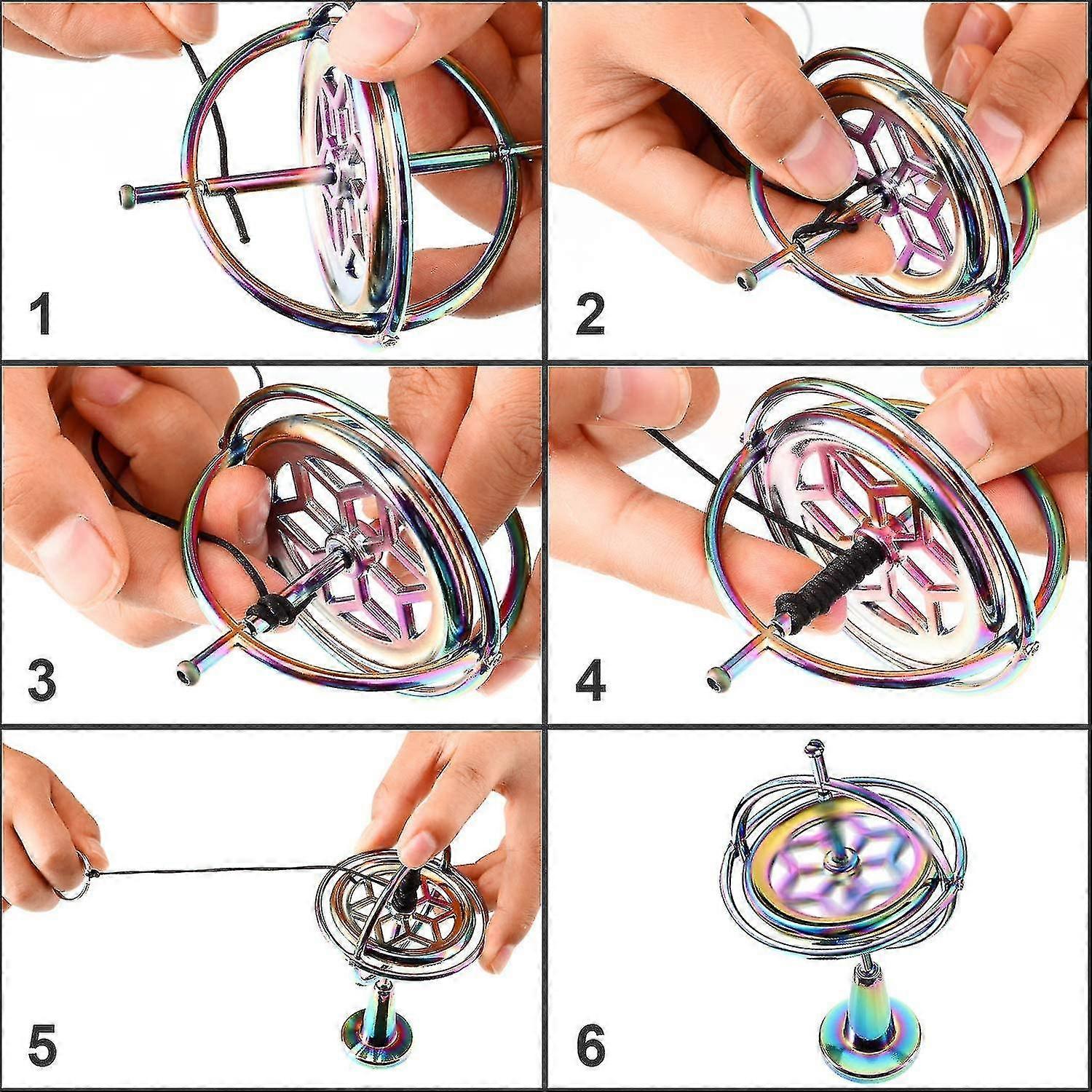 Gyroscope Metal Anti-gravity Spinning Top Gyroscope mechanical metal ...