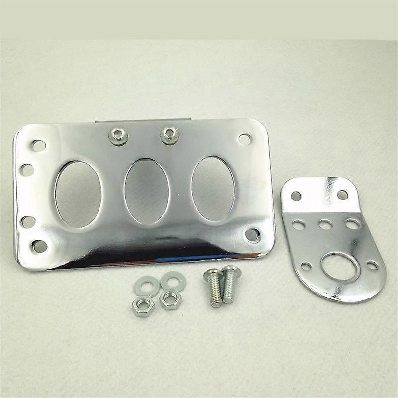 Chrome Motorcycle Side Mount License Plate Bracket Holder For Harley ...