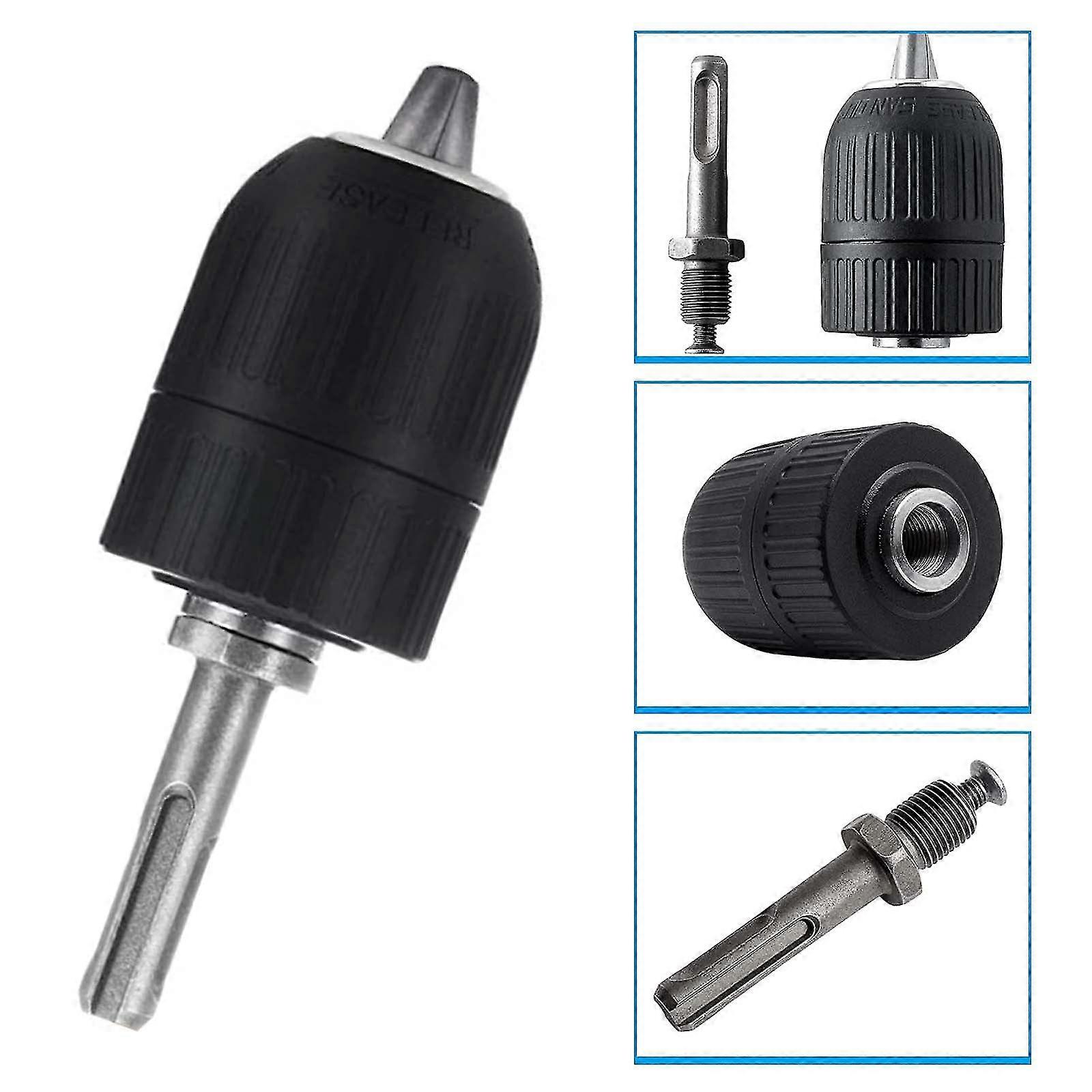 2-13mm Keyless Drill Chuck with 1/2' SDS Adapter Heavy Duty and ...