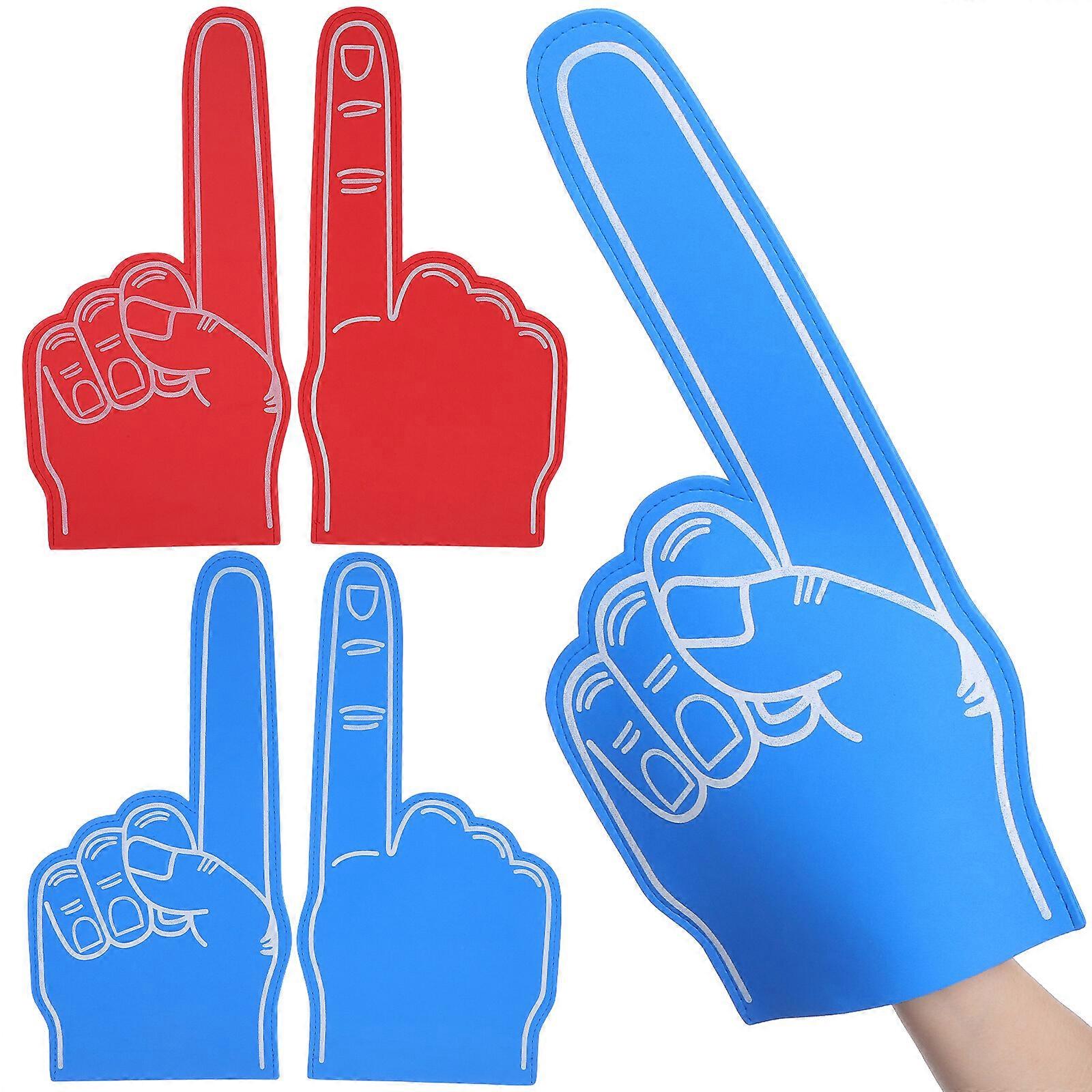 4 Pcs Foam Fingers Foam Hands Cheerleading Hand Sports Fan Finger ...