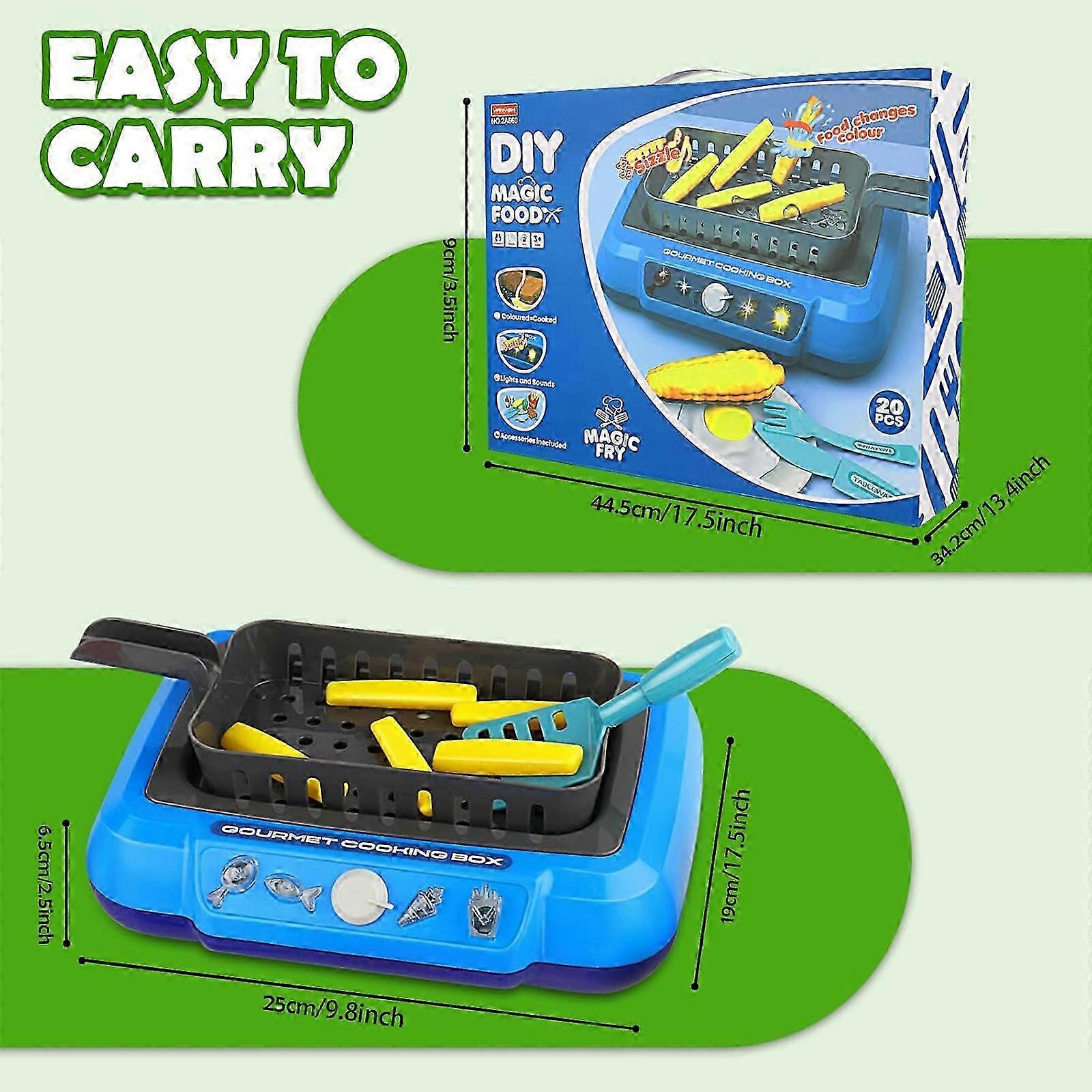 Kids Pretend Play Gourmet Cooking Box Water Fryer,Simulation Cooking ...