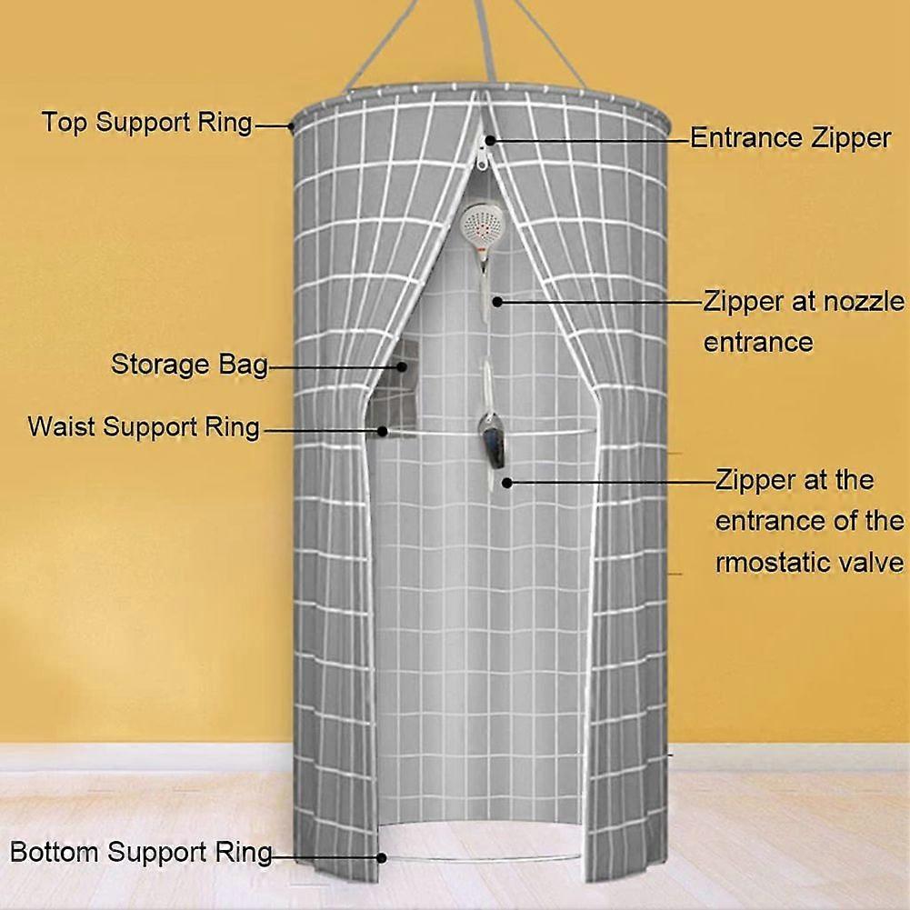 Round Bath Cover Household Bath Tent Adult Thick Insulation Warm Winter ...