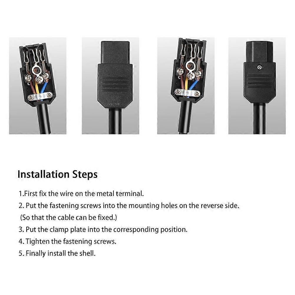 5 STKS IEC C13 Power Plug Connector C13 Female Plug Power Adapter ...