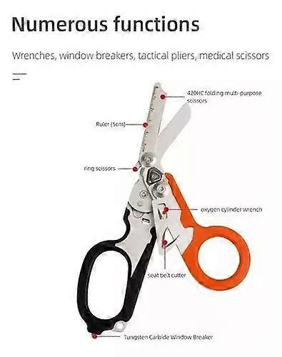 Outdoor Tactical Folding Scissors and K Sheath Multifunction Scissors ...