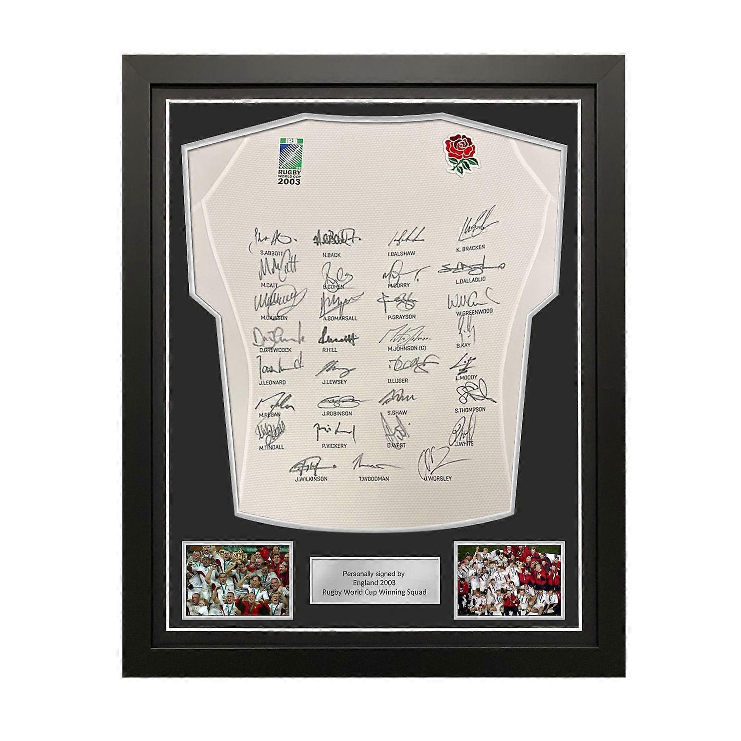 England Rugby 2003 Squad Signed Commemorative Champions '03 Rugby Shirt ...