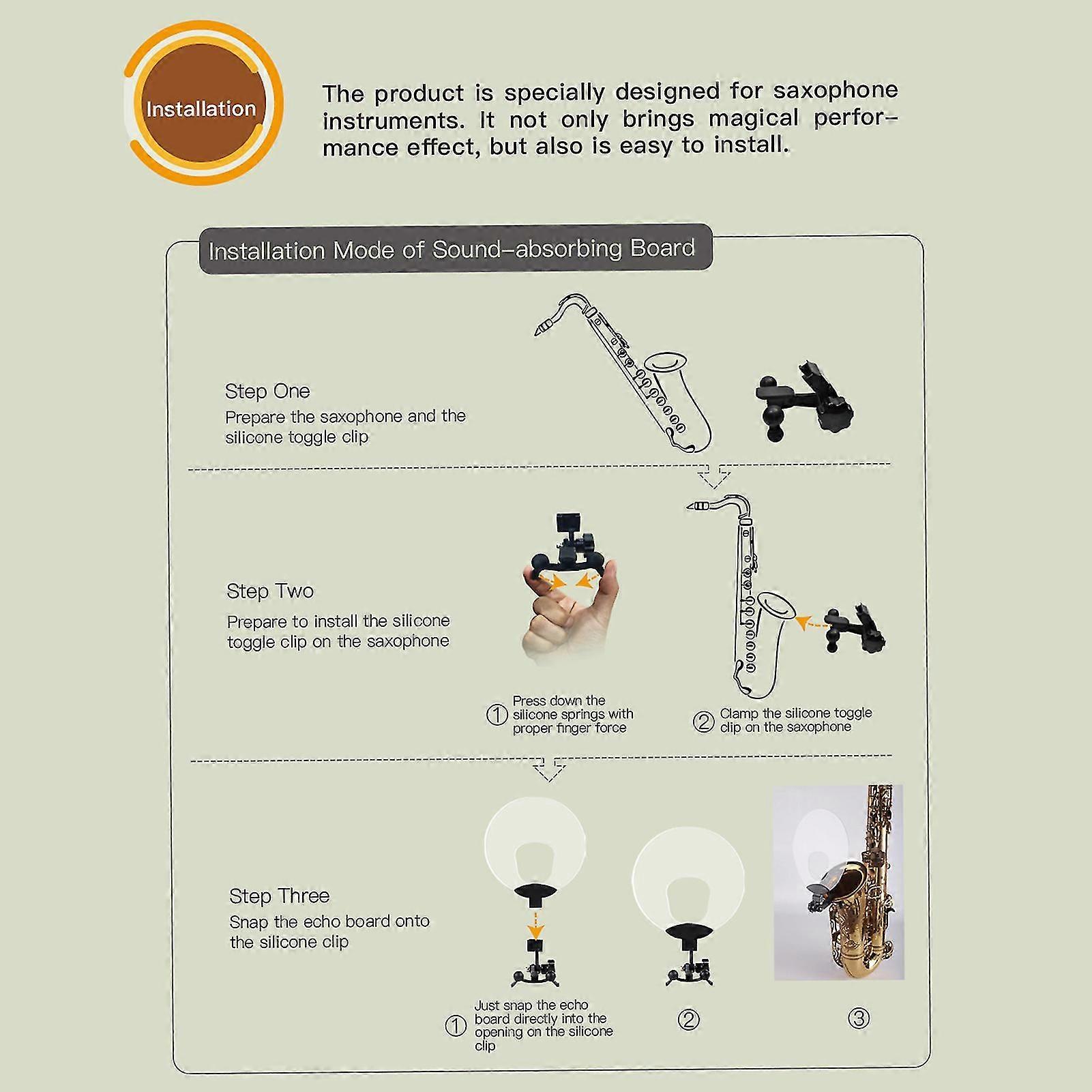 Plastic Saxophone Deflector Sound Deflector Shield | Fruugo UK