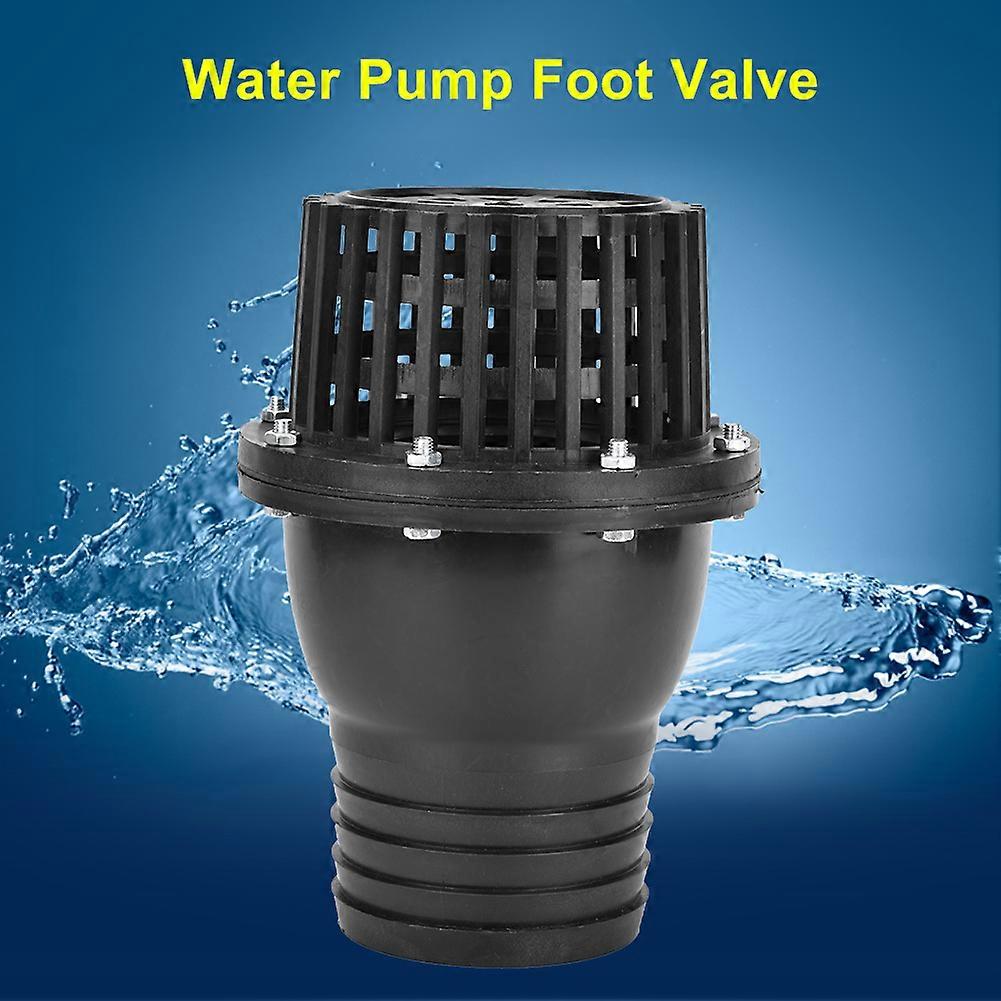 Water Pump Foot Valve Black PVC Low Pressure Flat Check Valve for Fluid ...