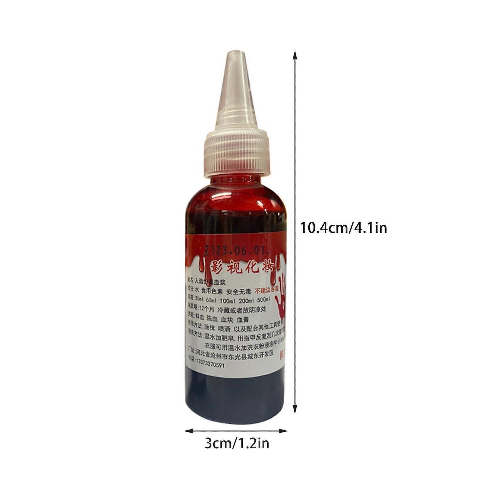 Realistic Fake Blood for Bloody Nose Eyes Ears Party Makeup Props ...