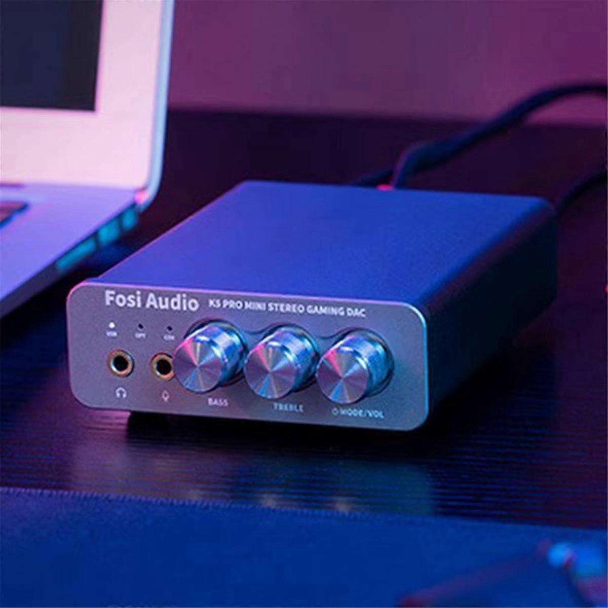 K5 PRO USB Gaming DAC with Microphone Headphone Amplifier Mini Audio ...