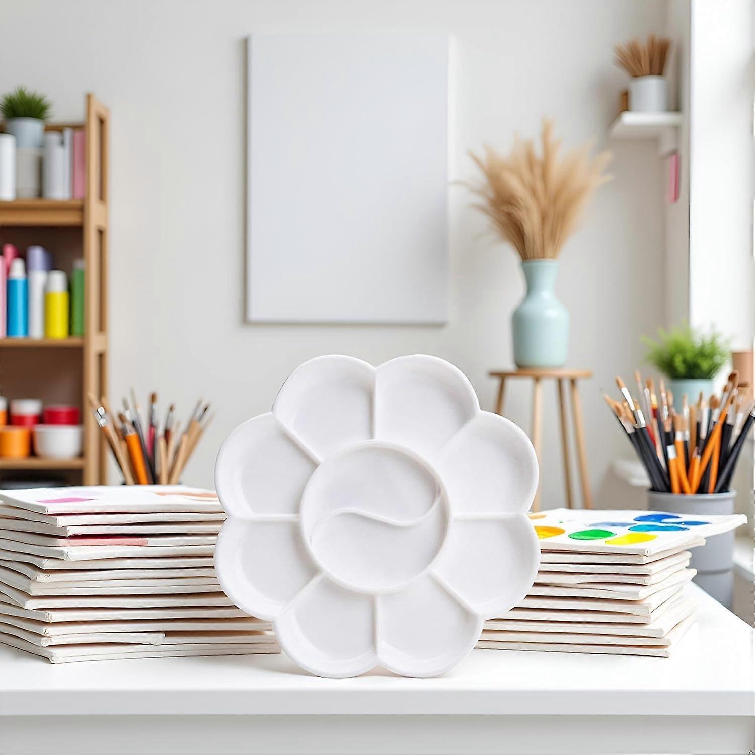 White Color Palette 11.9 cm Plastic Palette For Kids Color Palettes For ...