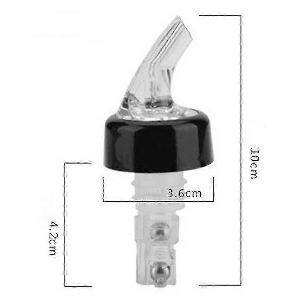 (pack Of 6) Measured Liquor Bottle Pourers, 1 Oz, Clear Spout Bottle ...