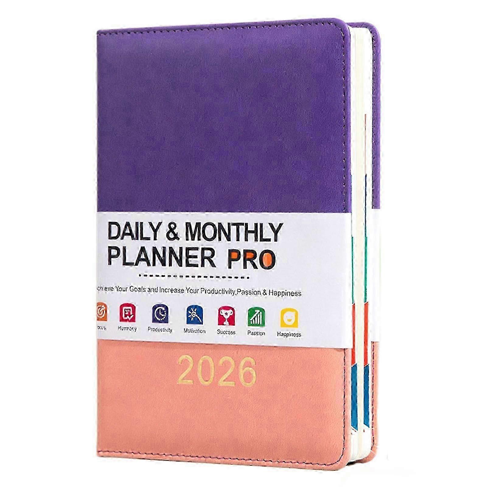 Daily Monthlys Planner 2026 Calendar Book Includes January 2026 to ...