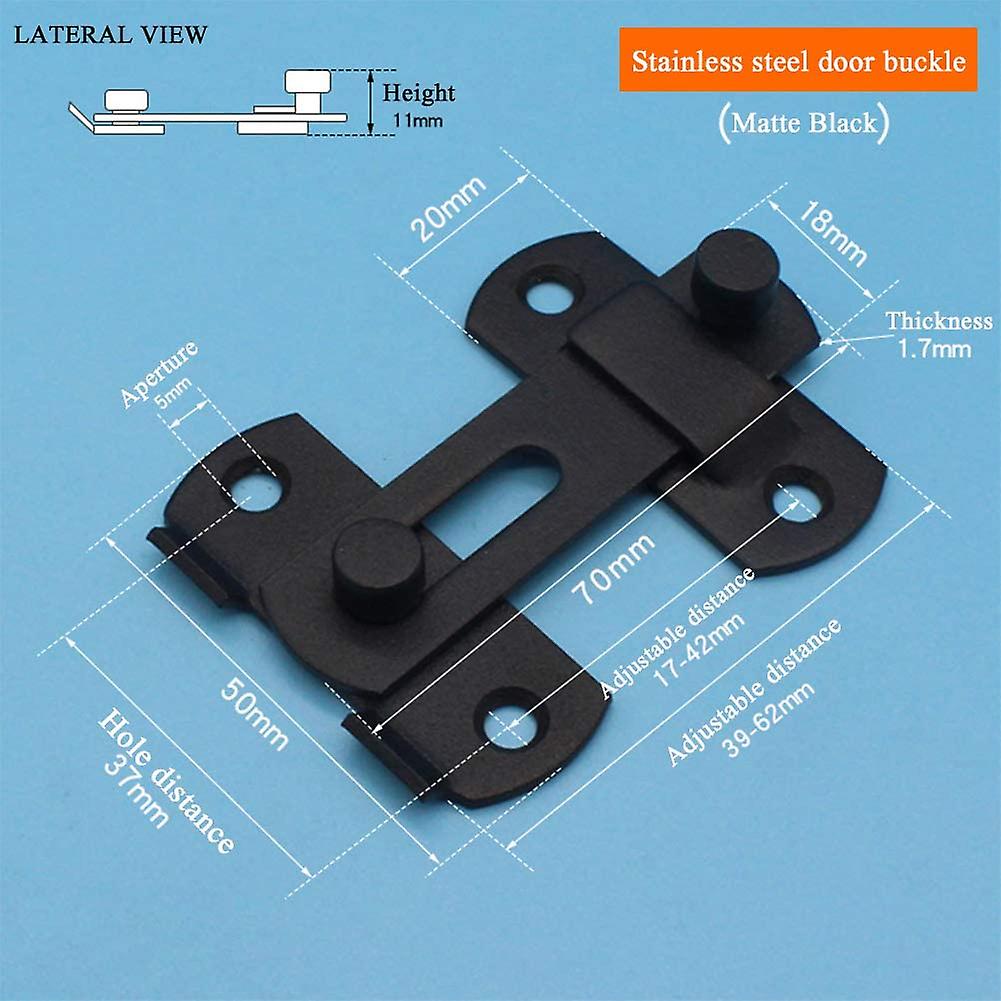 Door Latch Stainless Steel Padlock Door Lock Small Door Lock Bathroom ...