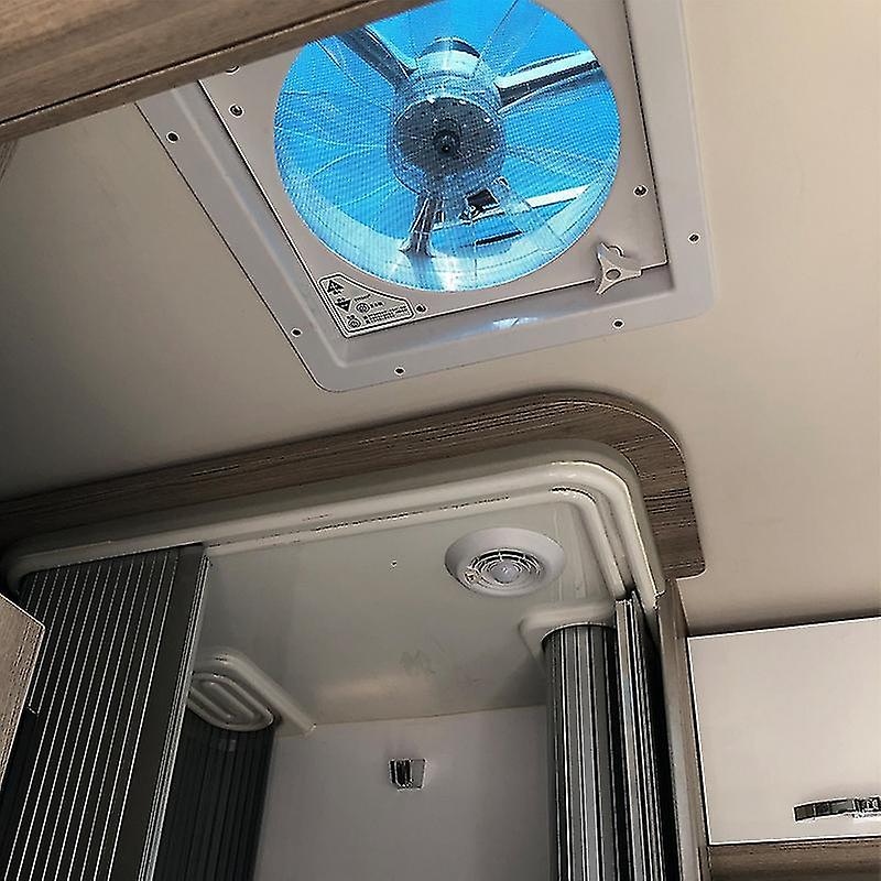 12v Rv Roof Ventilation Ceiling Exhaust Fan Grille Fan With Led Light ...