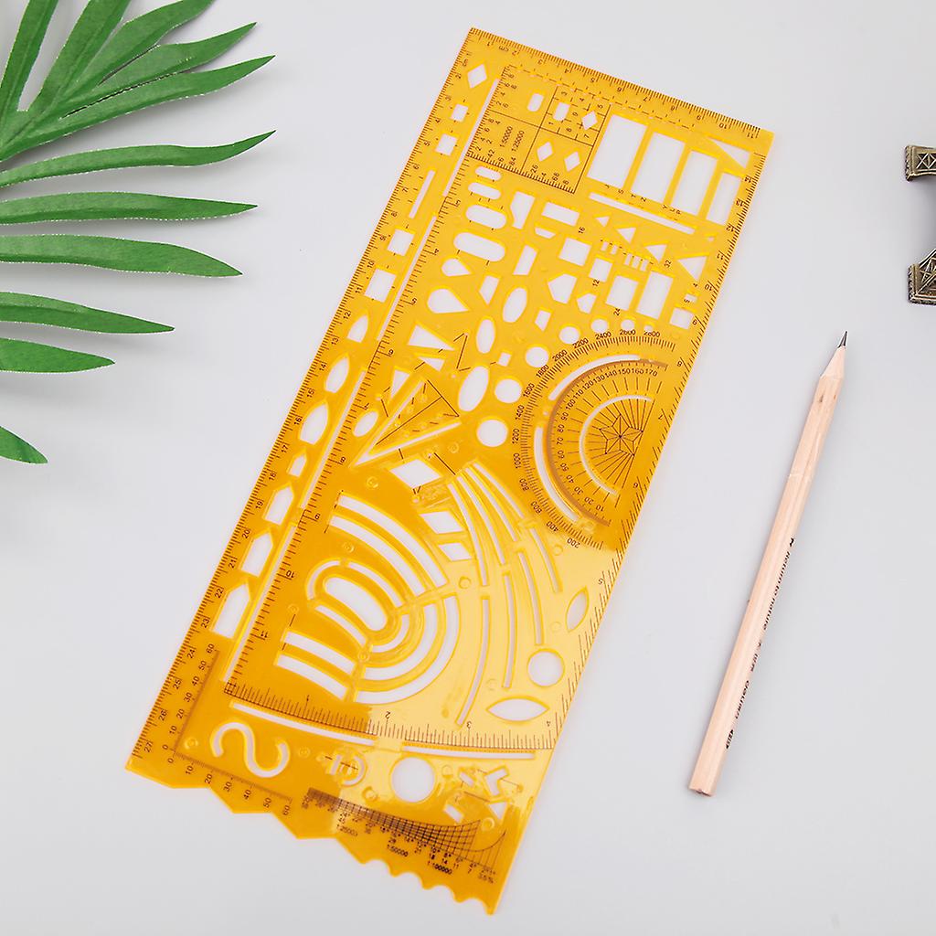 Durable K Resin Military Drawing Template Drafting Ruler Stencil ...