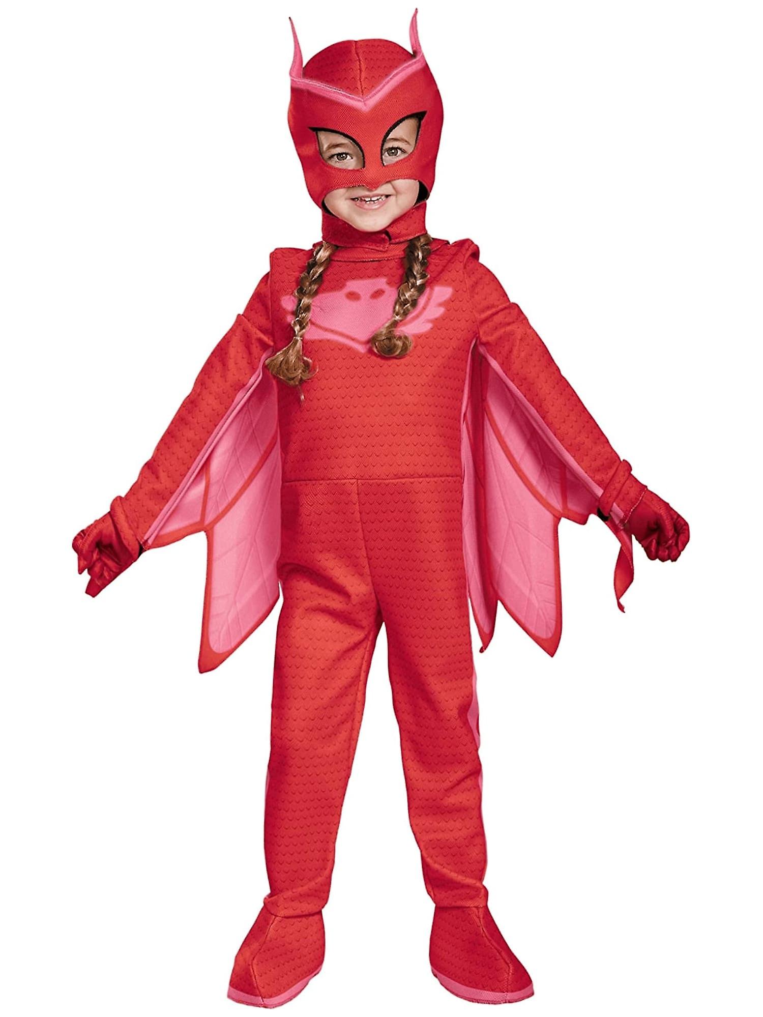 Owlette Deluxe PJ Masks Red Superhero Glow In The Dark Toddler Girls ...