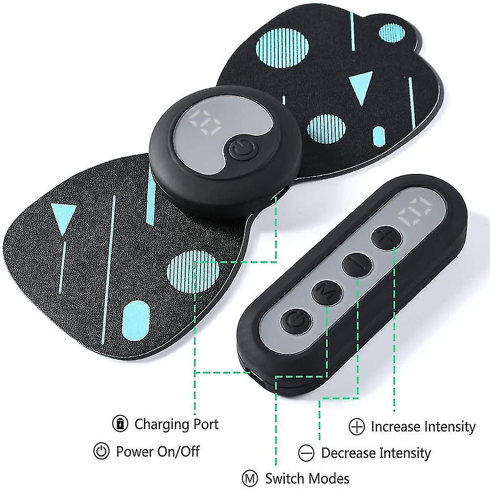 Wireless Mini Tens Machine, Remote Rechargeable Tens Massager For Back ...