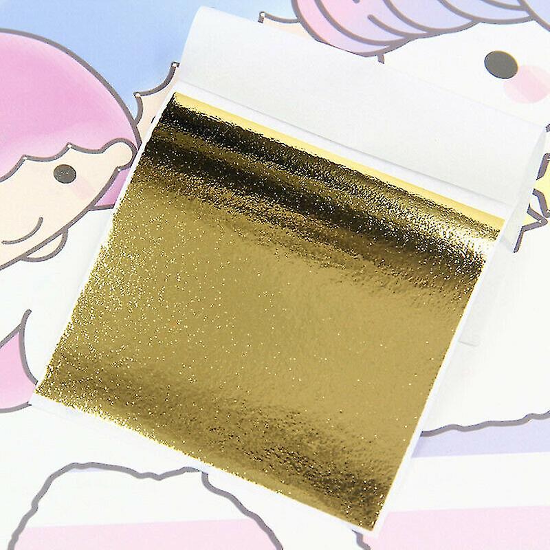 100x 24K Gold Leaf Sheets Art Craft Design Gilding Framing Scrap ...