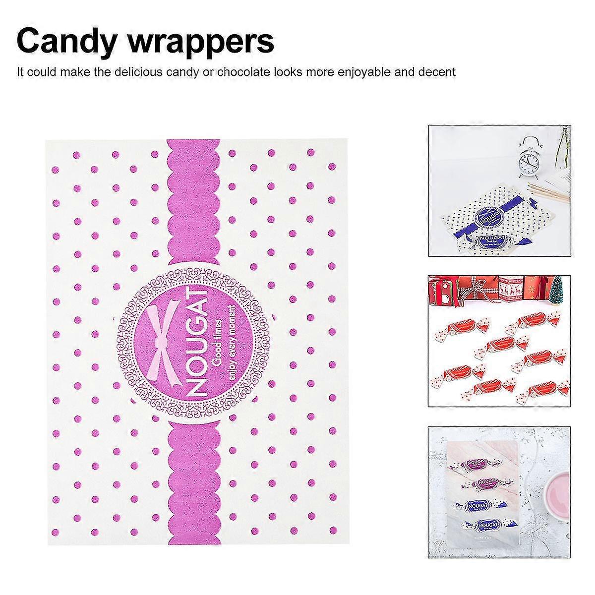 400 Pcs Candy Wrapping Paper Homemade Caramel Wrapper Twisting Candy ...