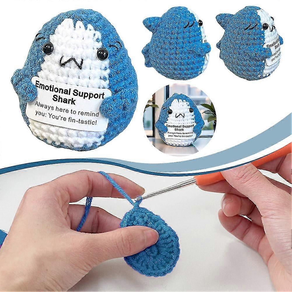 Hæklet haj gaver Hæklet følelsesmæssig støtte Dyr unik fødselsdag ...