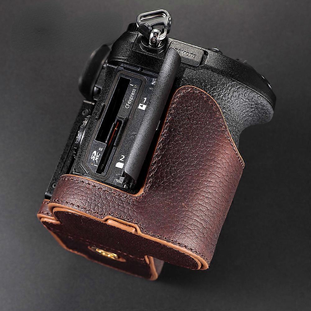 For Panasonic Gh6 Camera Bodysuit For Leather Camera Case Handle Half ...