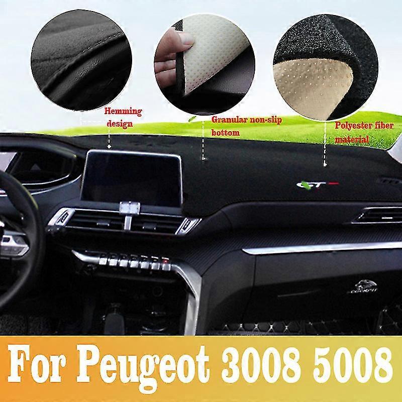 For Peugeot 3008 5008 Gt Hybrid 2016 2017 2018 2019 2020 2021 2022 2023 Car Dashboard Cover ...