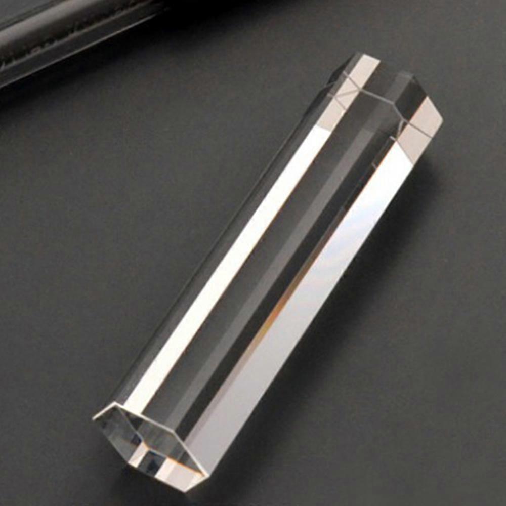 Optical Hexagonal Prism for Photography Seven-Color Reflects Sunlight 15X62mm Light Guide Prism ...