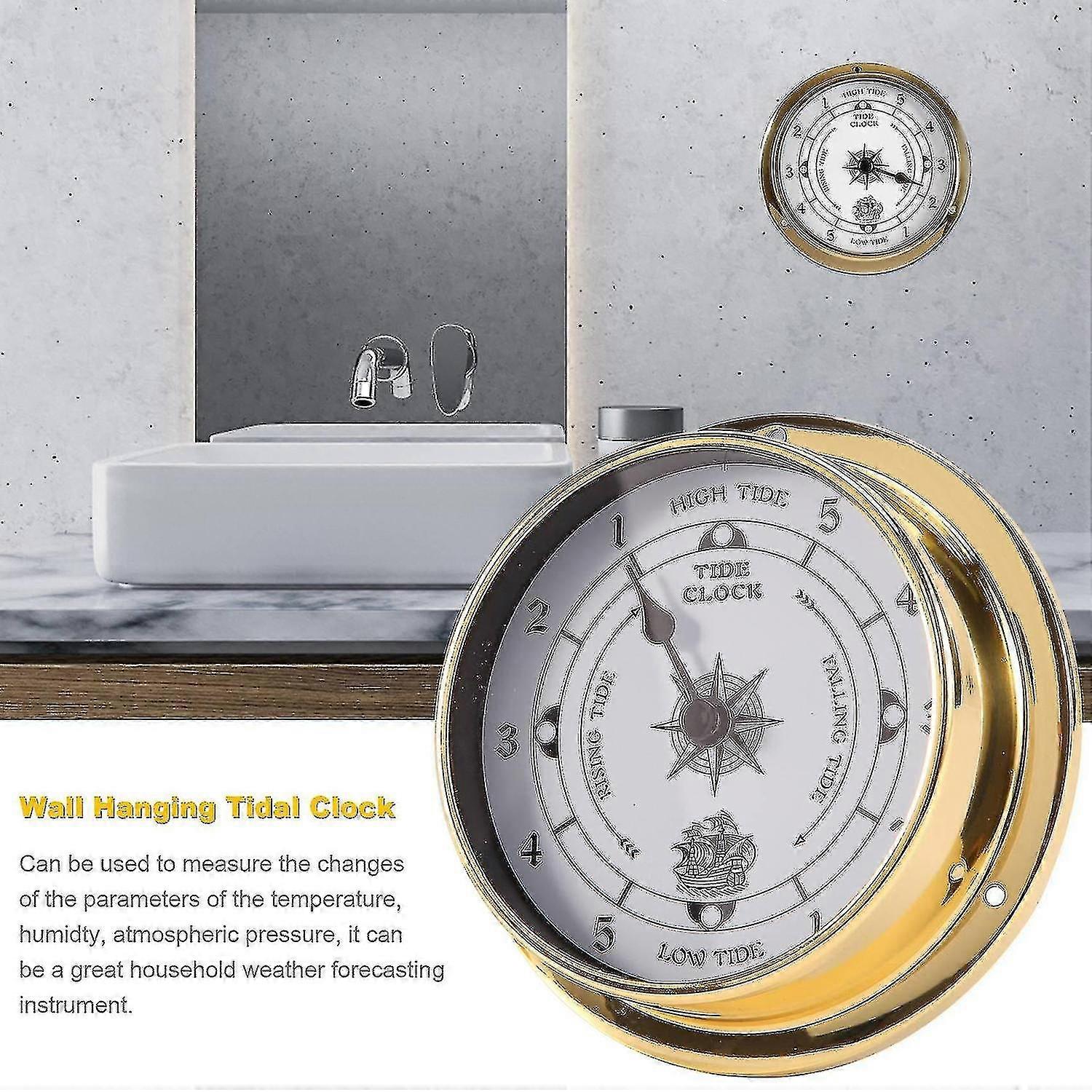 Tidal Clock, Tester Copper Shell Marine For Weather Station, Wall ...