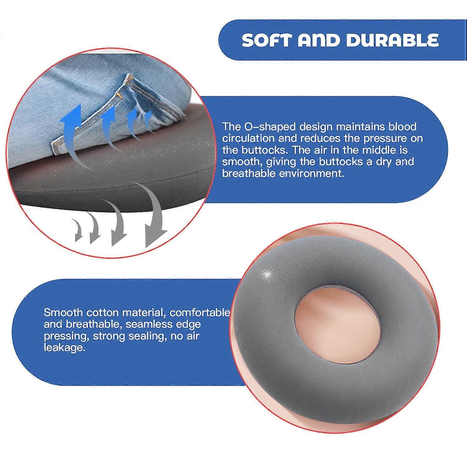 Sittdyna Ortopedisk Ringkudde Uppblåsbar Hemorrojd Behandling Sängsår ...