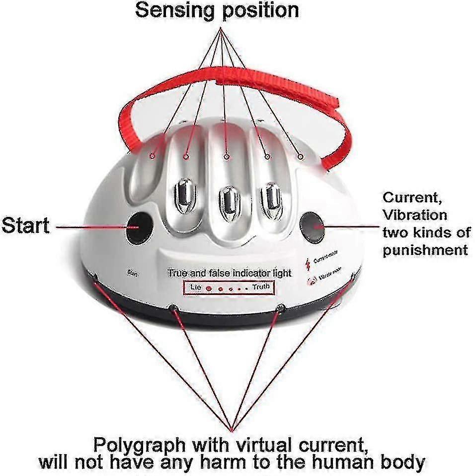 Electric Shocking Lie Detector, Funny Polygraph Testing Toys, Tricky ...