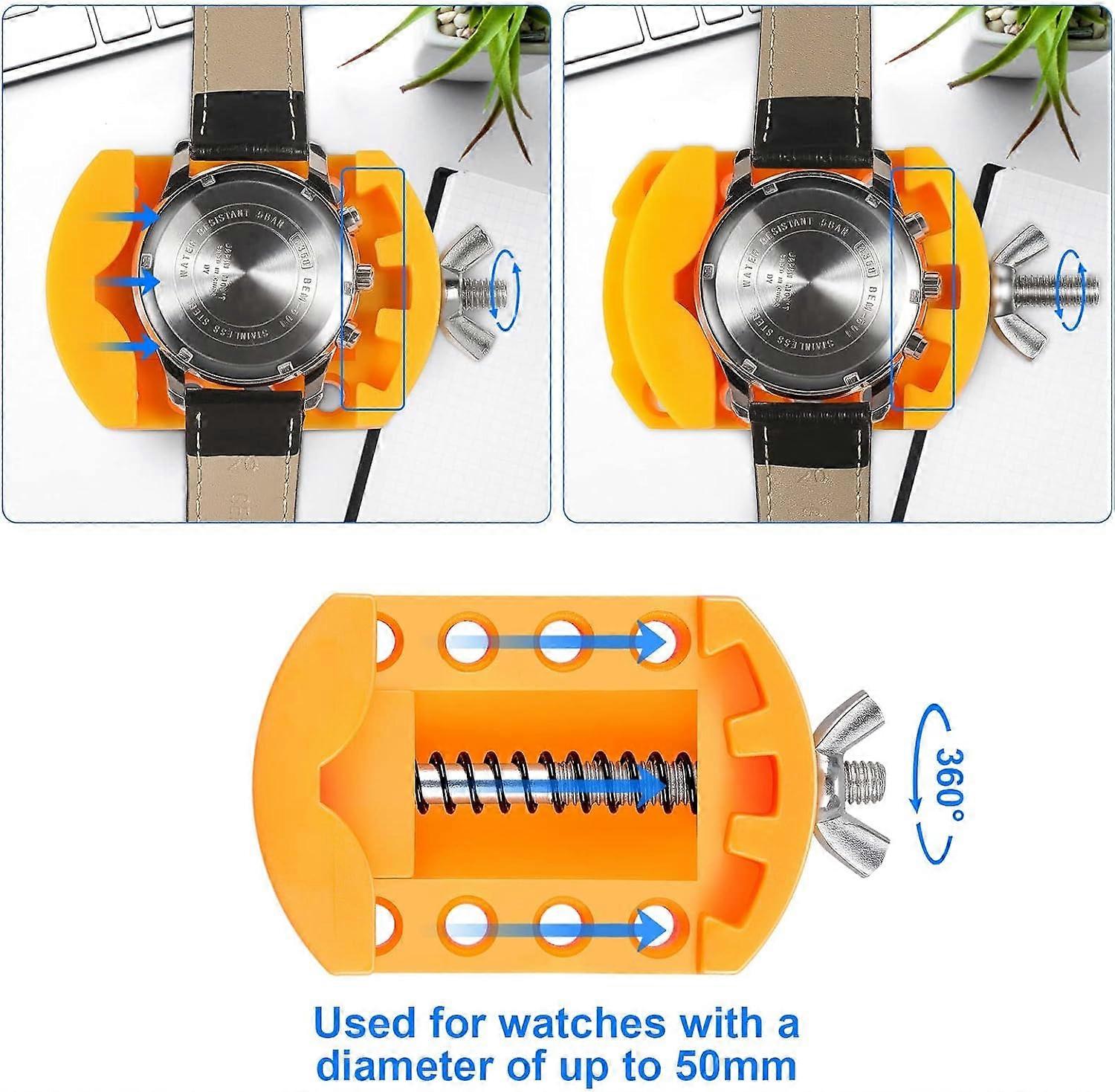 Watch Battery Replacement Kit, Watch Wrench Back Remover for Rotate ...
