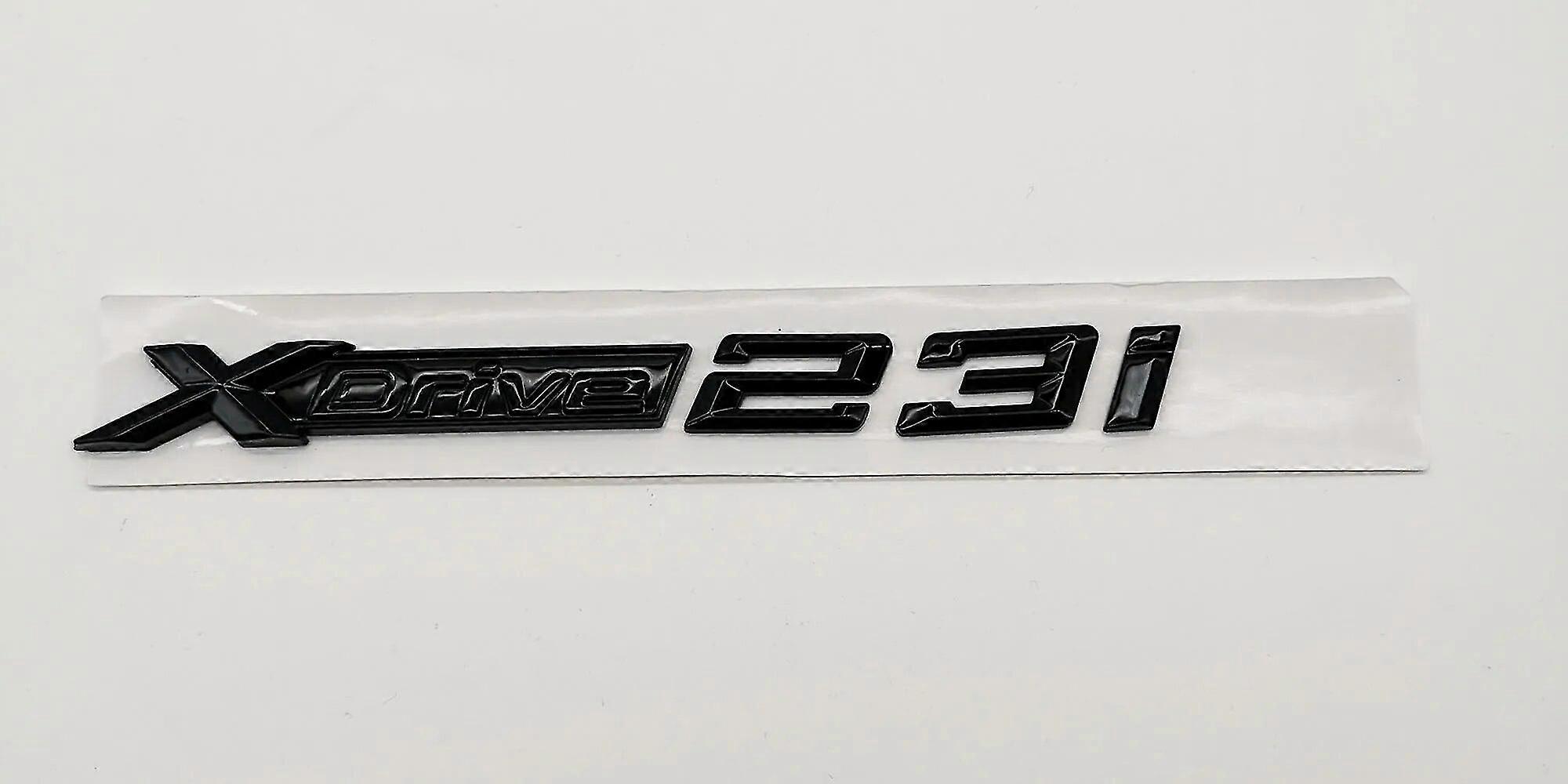 1pcs Bmw Black Chrome Xdrive Nameplate Letters Car Stickers Fender ...