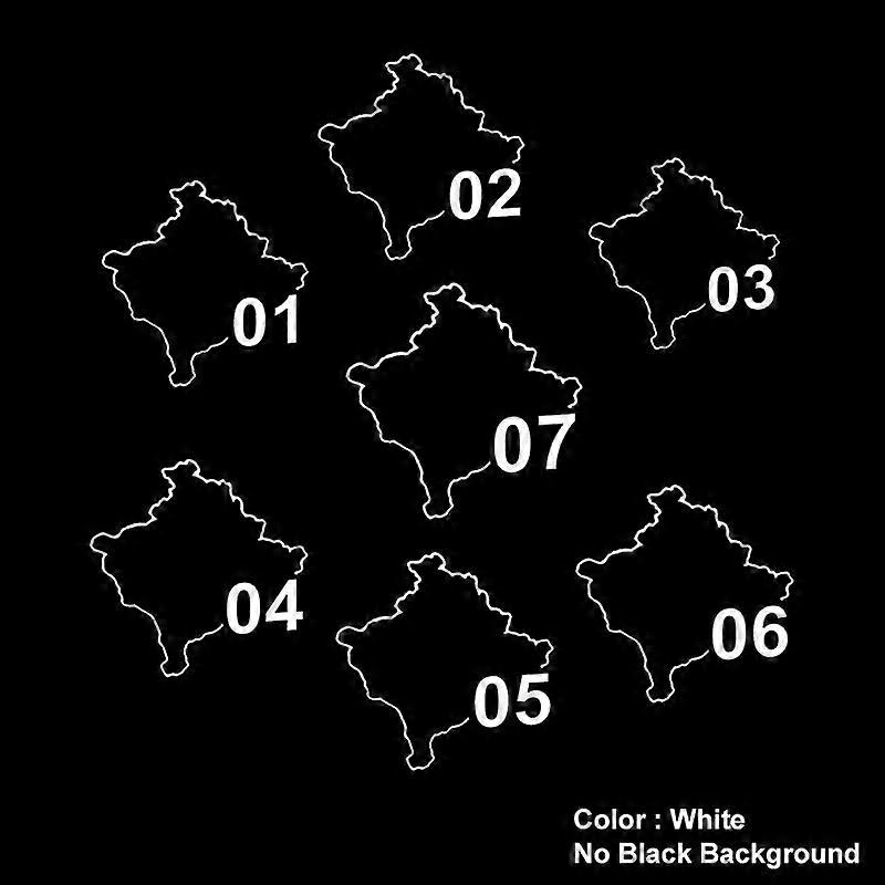 22056# Vinyl Decal For Kosovo Country Outline Area Code Car Sticker ...