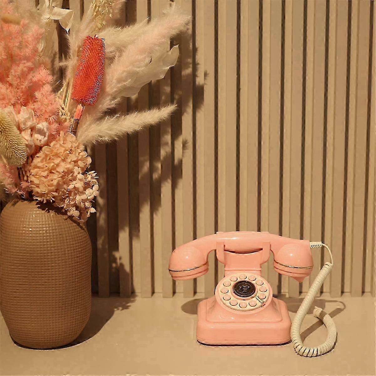 Classic Old Landline Telephone Home Plug-in Telephone Vintage Rotary ...