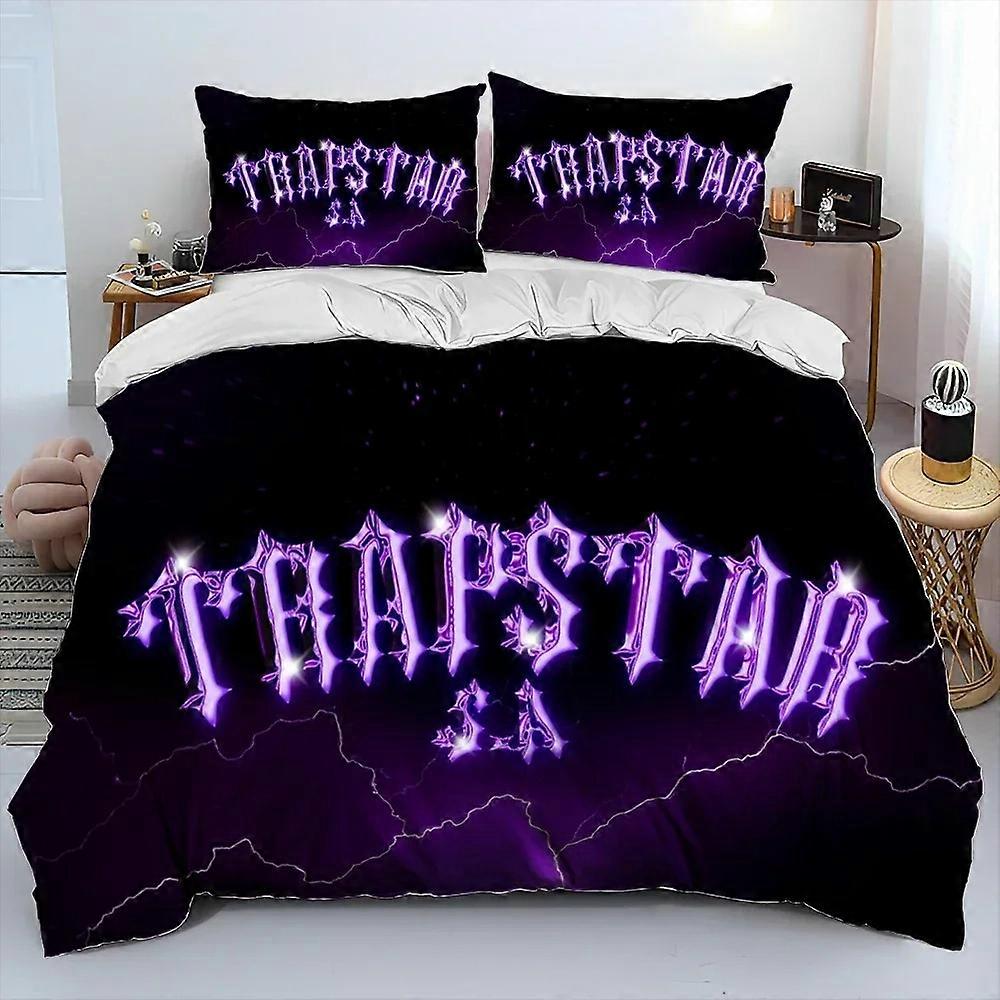 f806 Bed Sheets Fashion Brand T-Trapstar Bedding Set Single Twin Full ...