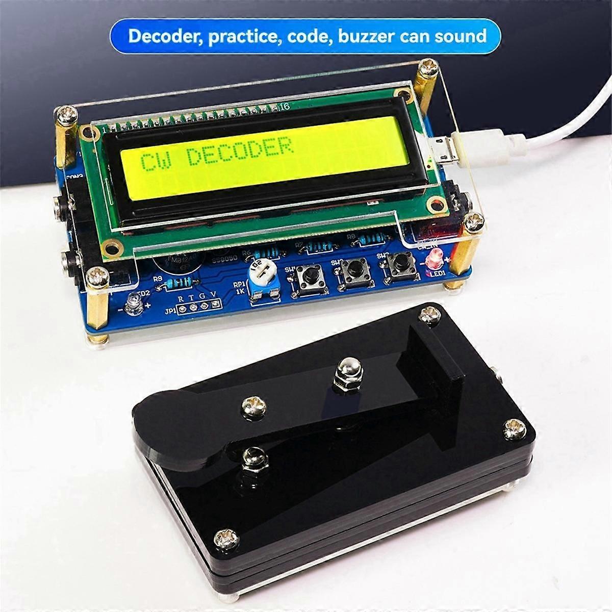 CW Morse Code Decoder Bulk Circuit Board Wireless Transmitter Receiver DIY Welding Practice ...