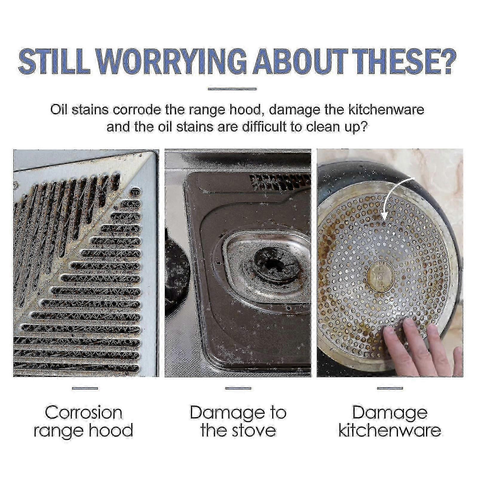 Jaysuing multi-purpose cleaning powder kitchen heavy oil stain cleaning ...