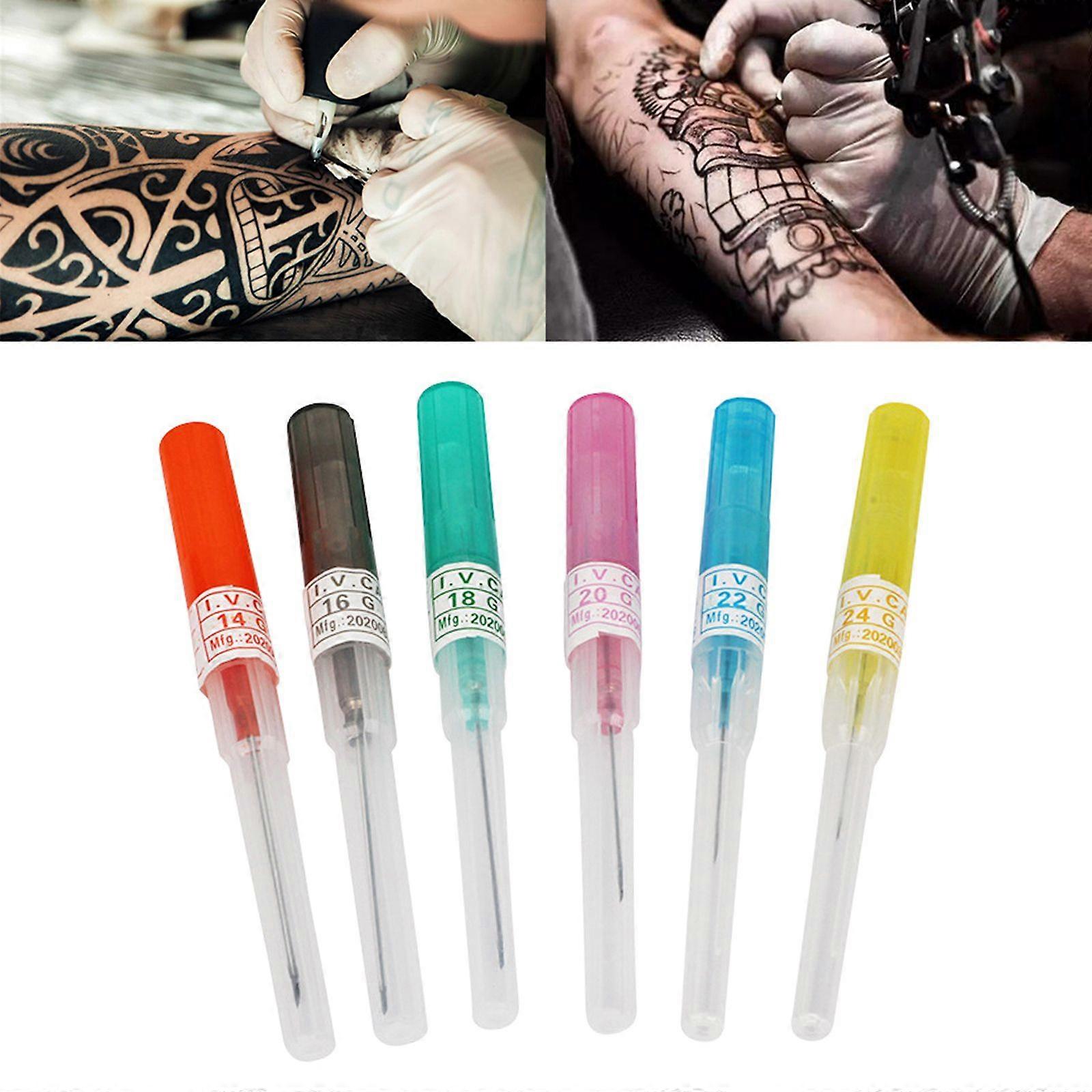 Body Piercing Needles 12G 14G 16G 18G 20G 22G 24G Stainless Steel ...