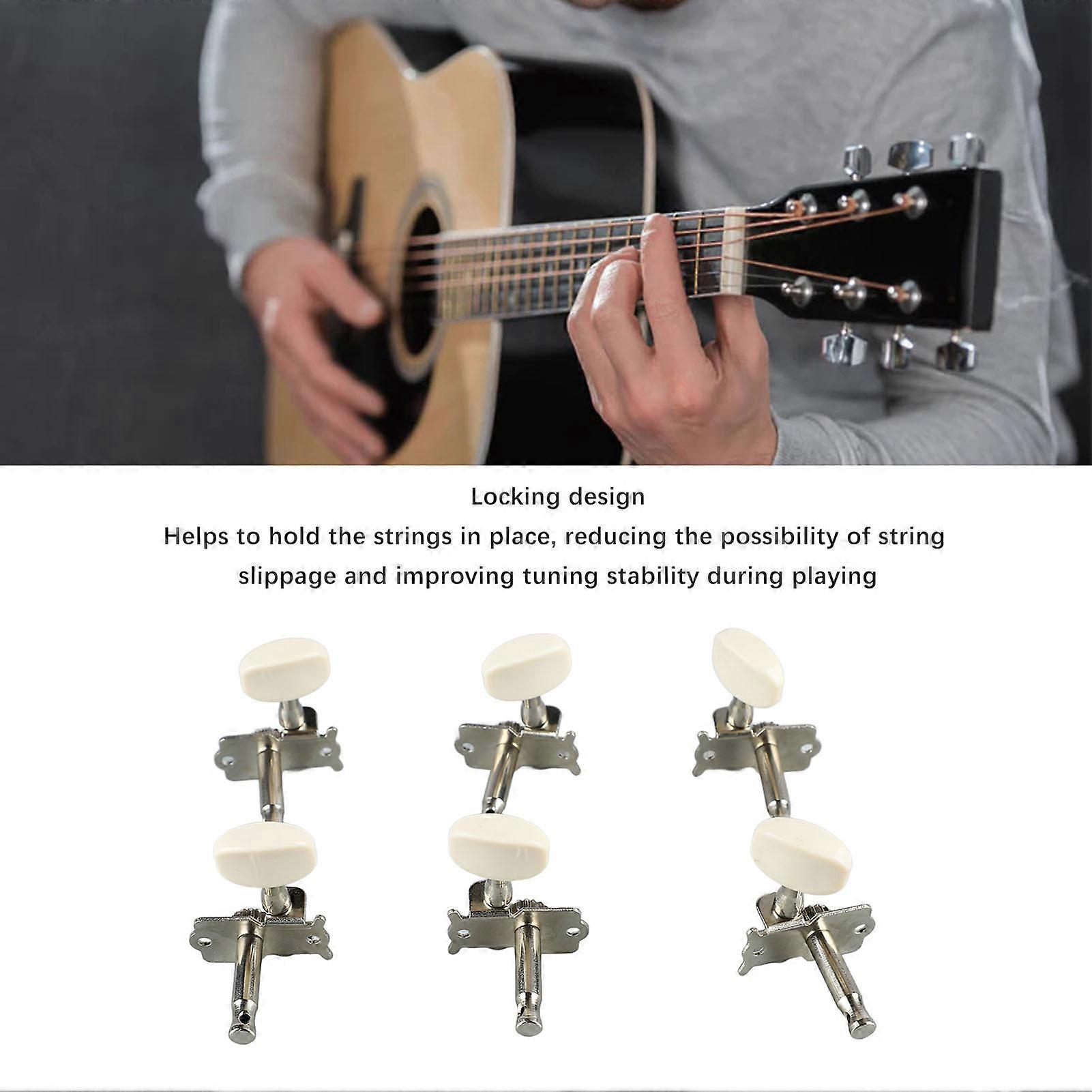 6Pcs Guitar Locking Tuner Sealed Machine Head Tuner Guitar String ...