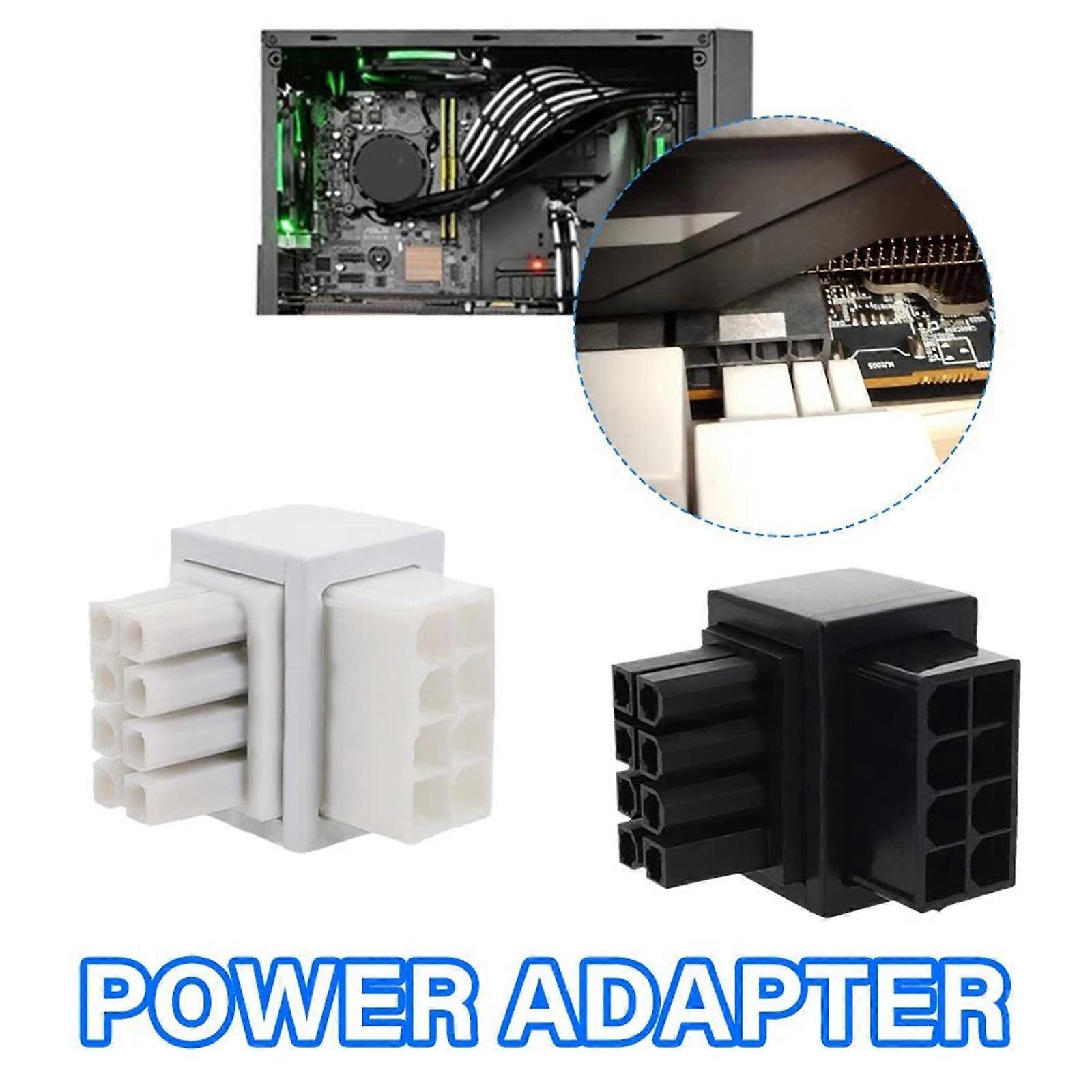 90 Degree Angle 8Pin GPU Power Female to Male Adapter for 8pin Port ...